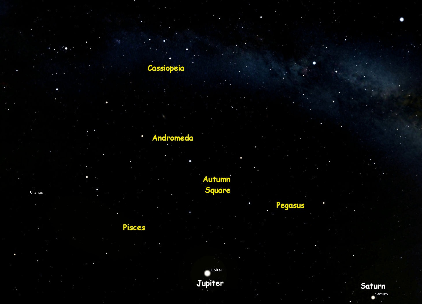 Autumn Sky - Wonderdome: Planetarium Shows for Schools